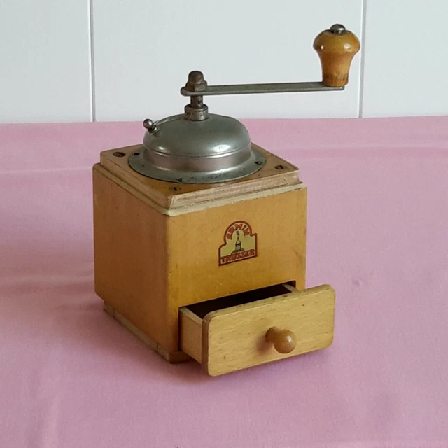 VINTAGE ARMIN TROSSER Kaffeemühle, Holz Schubladen Stil, Kaffeebohnenmühle. EUR 37,00 - PicClick DE