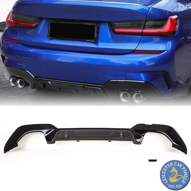 M PERFORMANCE STYLE BMW G20 G21 Rear Bumper Diffuser Gloss Black ...