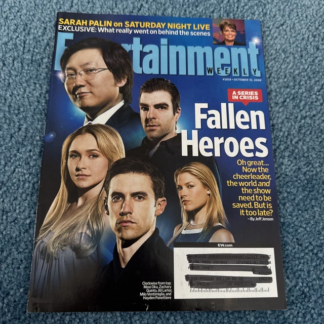 ENTERTAINMENT WEEKLY MAGAZINE October 31, 2008 Masi Oka Zachary Quinto ...