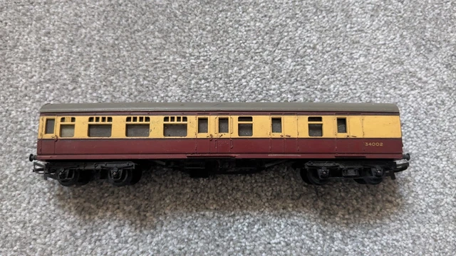 TRIANG MK1 BRAKE Coach In BR Crimson/Cream £12.16 - PicClick UK