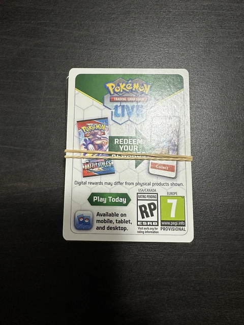 POKÉMON LIVE CODE Cards x50 - Not Redeemed - Various sets from 2020 ...