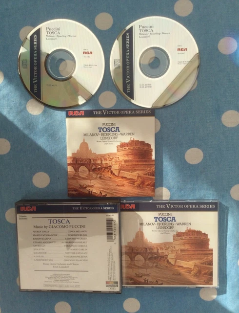 🌟TOSCA🌟2XCD SET🌟PUCCINI🌟CD’S MADE In Japan🌟Opera🌟Classical🌟Uk🇬🇧Seller🌟 ...