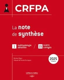 CRFPA 2025 - La note de synthèse de Ravel dEsclapon,... | Livre | état très bon EUR 23,13 ...