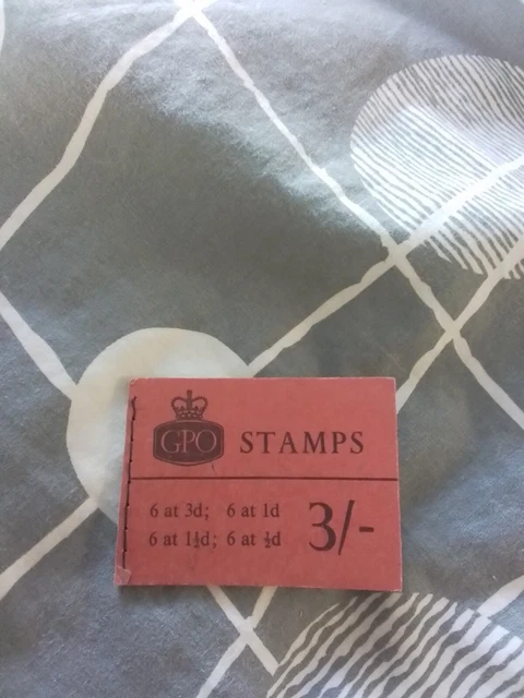 VINTAGE 1960S, GPO 3/- stamp booklet, plus 11 Stamps Nice Condition £16 ...
