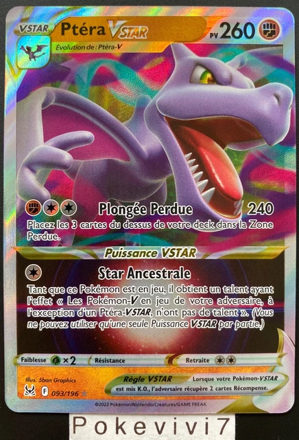 CARTE POKEMON PTERA 093/196 Vstar Epée et Bouclier 11 EB11 FR NEUF EUR ...