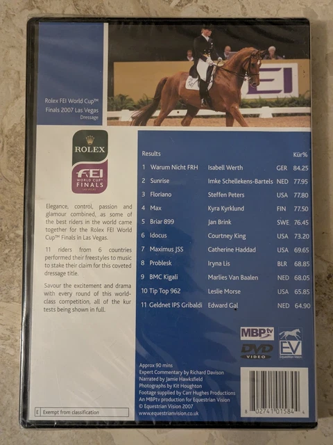 ROLEX FEI WORLD Cup Finals 2007 Las Vegas Jumping (DVD) *NEW & SEALED* -freepost £4.59 - PicClick UK