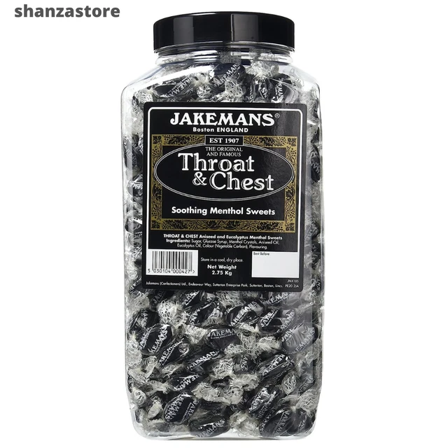 JAKEMANS THROAT AND Chest Flavour - 2.75kg jar - Soothing menthol ...