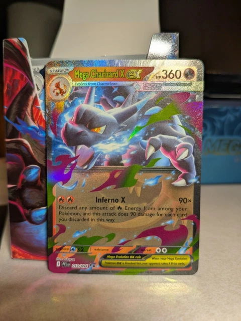 MEGA CHARIZARD EX 013/094 Pokemon Phantasmal Flames Double Rare Holo ...