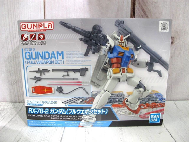 BANDAI RX-78-2 GUNDAM Full Weapon Set 1/144 Scale Entry Grade Model Kit ~ NEW £12.43 - PicClick UK