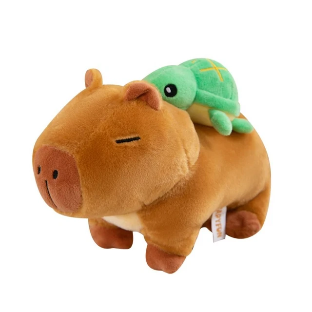 SOFT CAPYBARA PLUSH Doll With Turtle Capibara Anime Fluffty Toy Home ...