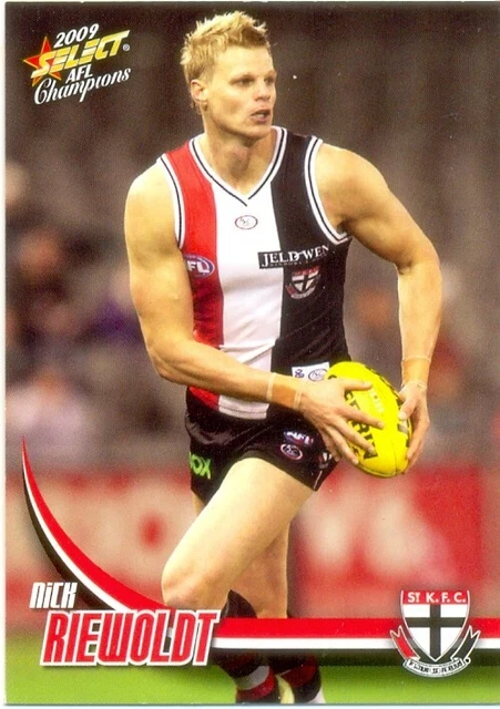 2009 SELECT AFL Champions Common card 159 - St Kilda - Nick Riewoldt $2 ...