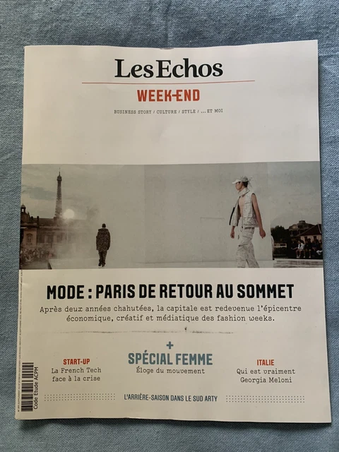LES ÉCHOS WEEK-END 9 Sept. 2022 Spécial Femme#Mode Paris De Retour Au Sommet EUR 4,90 - PicClick FR