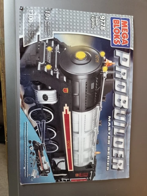 MEGA BLOKS PRO-BUILDER MASTER SERIES - 9778 Steam Express, 1300 PCS, 10 ...