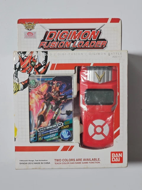 BANDAI DIGIMON FUSION Xros Loader Digivice Xros Wars Rosso con Scatola ...