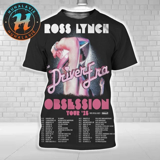 THE DRIVER ERA Obsession World Tour 2025 Dates List Cover Ross Lynch 3D ...