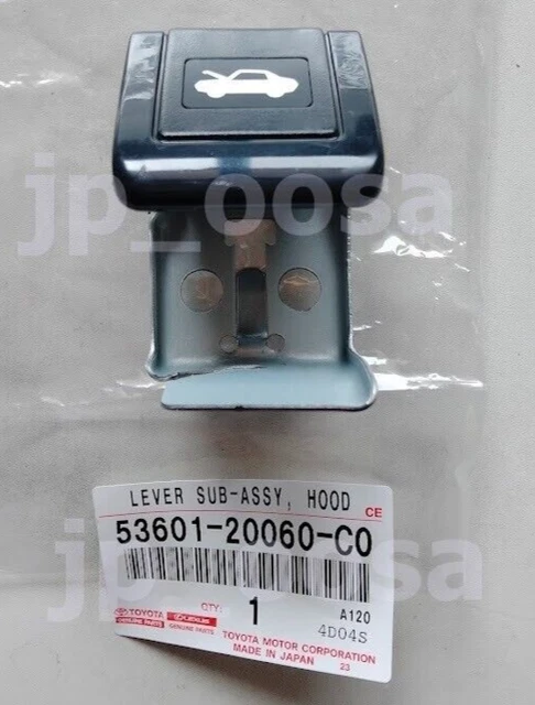 TOYOTA GENUINE FRONT Hood Lever 53601-20060-C0 £47.09 - PicClick UK