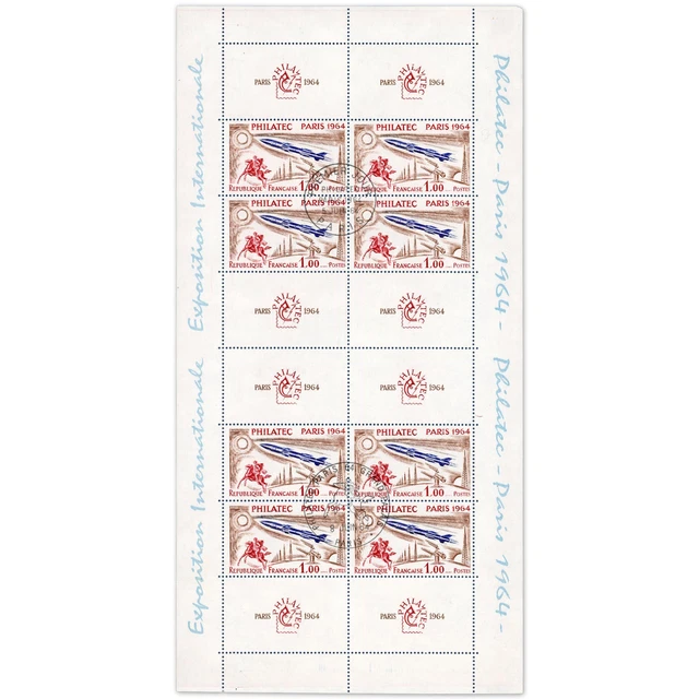 FRANCE BLOC N° 6 Philatec Exposition Internationale Paris 1964 Oblitéré ...