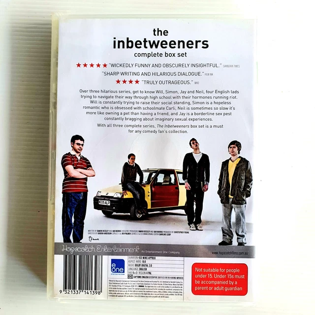 THE INBETWEENERS | Complete Series Season 1 2 3 + Movie DVD Brit Cult ...