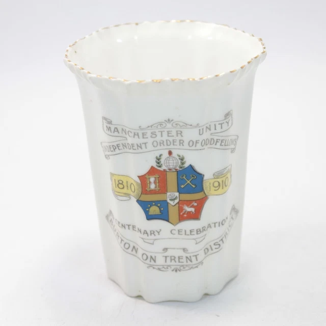 MANCHESTER UNITY ORDER of Oddfellows Burton on Trent antique beaker cup ...