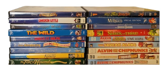 DISNEY DREAMWORKS 20TH Century Fox DVD Lot of 20 * With 5 Bonus DVDs ...
