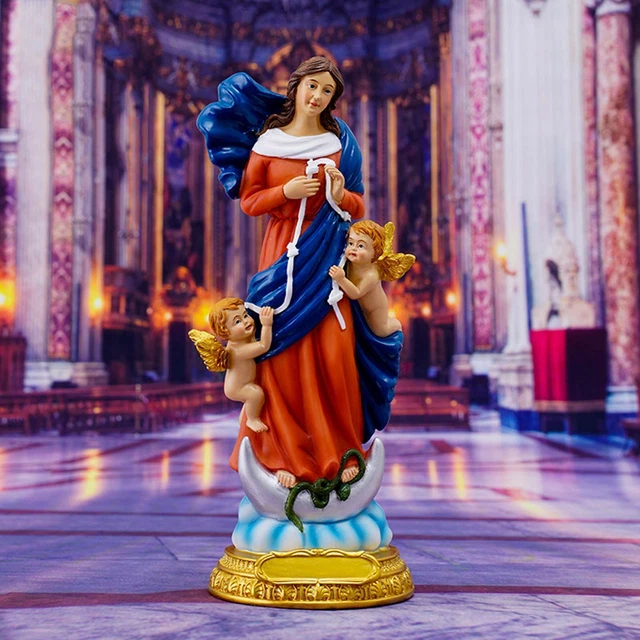 STATUA DELLA VERGINE Maria, Scultura Di Angelo, Centrotavola Per Tavolo ...