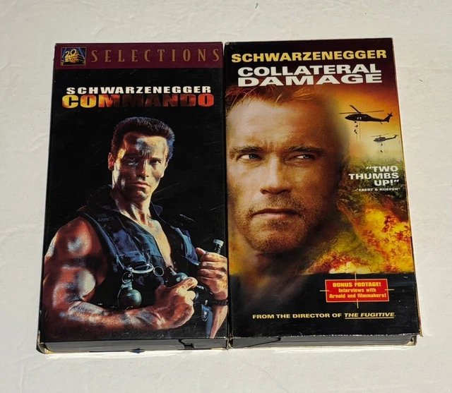 COMMANDO & COLLATERAL DAMAGE VHS Lot Schwarzenegger Arnold £12.03 - PicClick UK