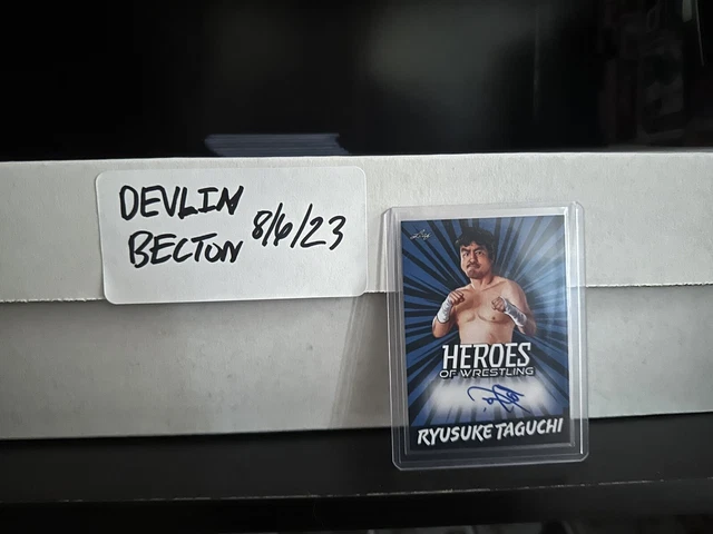 2023 LEAF HEROES of Wrestling Ryusuke Taguchi NJPW Auto #BA-RT1 $0.99 ...