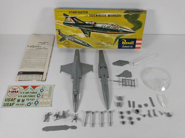 LOCKHEED F-104 STARFIGHTER with Sidewinder Missiles Revell Model Kit ...