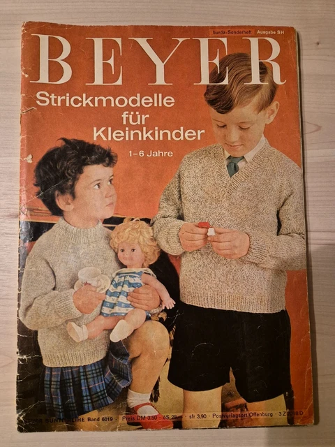 ALTES BURDA-SONDERHEFT: STRICKMODELLE für Kleinkinder, Stricken mit ...