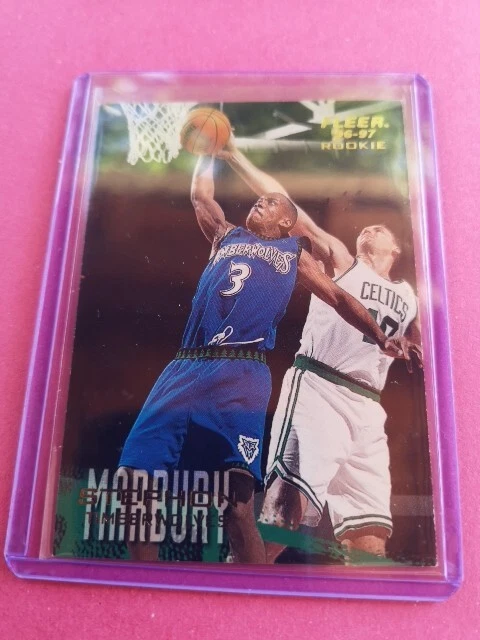 STEPHON MARBURY ROOKIE Card Minnesota Timberwolves Carte Nba Fleer 1996 ... STEPHON MARBURY ROOKIE Card Minnesota Timberwolves Carte Nba Fleer 1996 ...