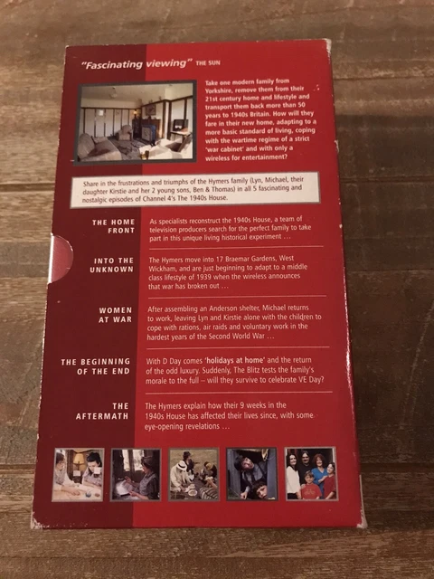 THE 1940S HOUSE Double VHS Video Complete 5 Part Series Channel 4 Rare ...