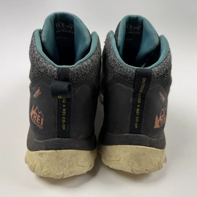 REI CO-OP OUTDOOR Afro Boots Mens Size 11.5 W Gray Mesh Hiking Chukka ...