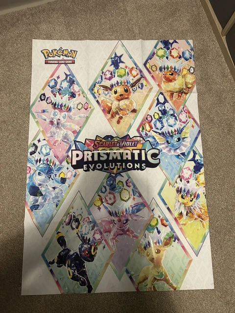 POKEMON TCG PRISMATIC Evolutions Poster collection - POSTER ONLY £1.76 ...