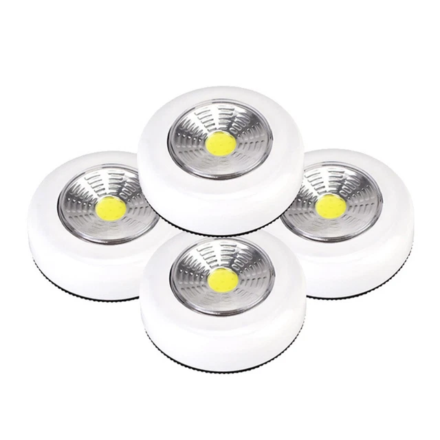 5PCS SMART CABINET Pat Light Control Circle Shape Night Light No ...