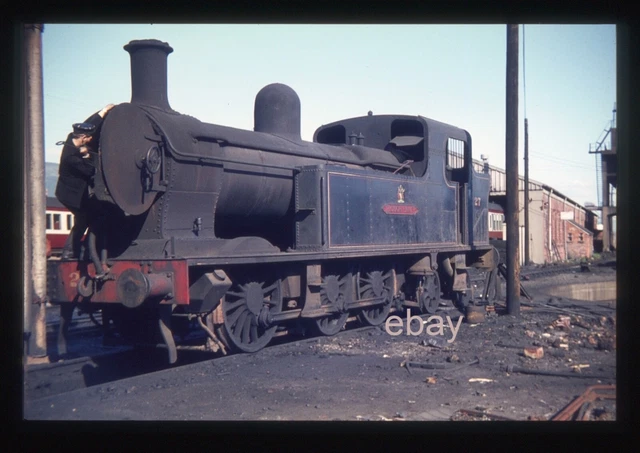 ORIGINAL 35MM SLIDE - Irish Railways - 0-6-4T '27' at York Road shed ...