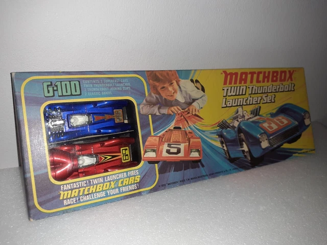 MATCHBOX SUPERFAST G-100 Twin Thunderbolt Launcher 1972 n. nuovo di ...