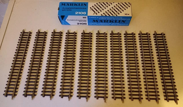 MÄRKLIN HO VOIE K - éléments droits 2106 (boite de 10) EUR 18,00 - PicClick FR