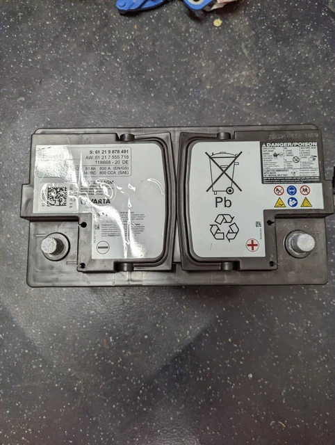 GENUINE BMW MINI 12V 80Ah 800A Battery Start/Stop 7555285 7555718 Vrla ...