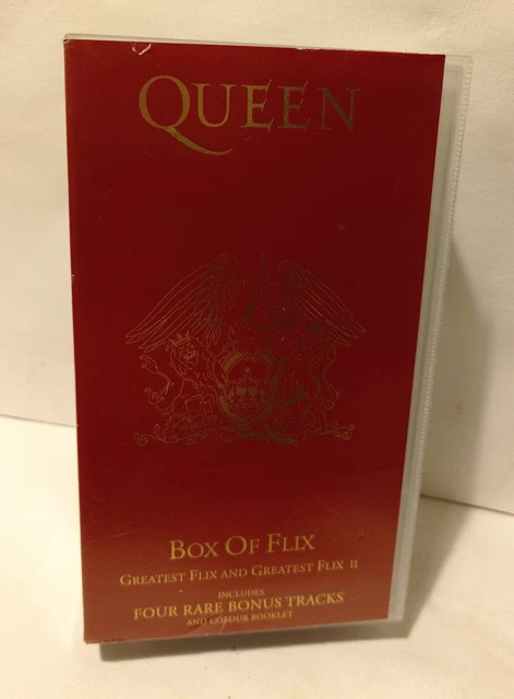 QUEEN BOX OF Flix Boxset VHS Video Tapes - Greatest Flix 1 & 2 ...