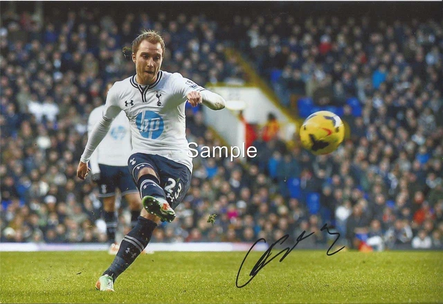 SIGNED CHRISTIAN ERIKSEN Tottenham Hotspur Spurs Autograph Photo ...