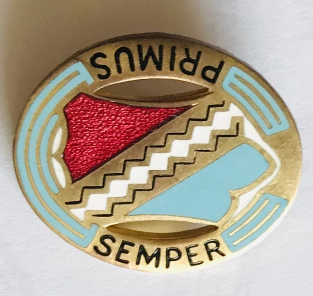 SEMPER PRIMUS PIN Badge Rare Vintage First Infantry Regiment US ...