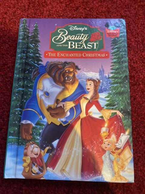 DISNEY BEAUTY AND The Beast Book Hardback The Enchanted Christmas 1st ...