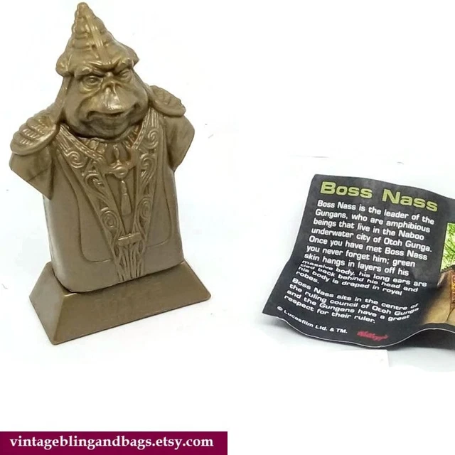 1990S VINTAGE BOSS NASS star wars Figurine, Info Leaflet Lucasfilm ltd ...