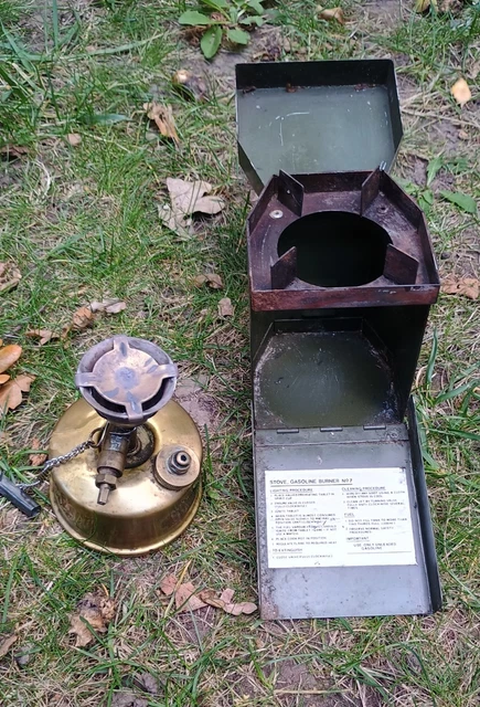 BRITISH ARMY NO7 Petrol Stove Field Cooker OS £160.00 - PicClick UK