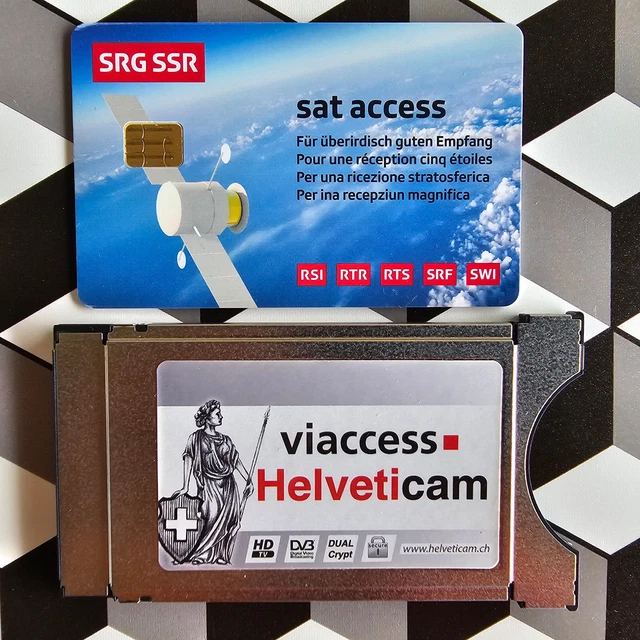 SCHWEIZER TV SRG SRF Sat-Access Karte Version 7.0 + Viaccess DUAL ...