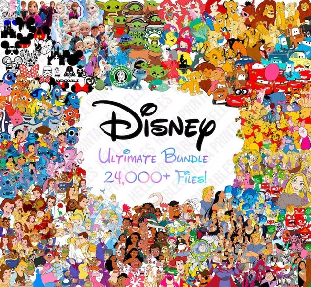 24000+ DISNEY SVG Mega Bundle, disney characters SVG for Cricut £3.29 ...