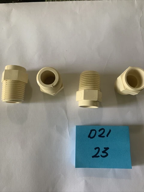 20MM SLIP X G1/2 Male Thread PVC NFS-PW Pipe Fitting Adapter Connector ...