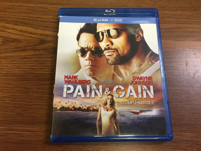 PAIN & GAIN (Blu-ray/DVD) Mark Wahlberg, Dwayne Johnson, Anthony Mackie ...