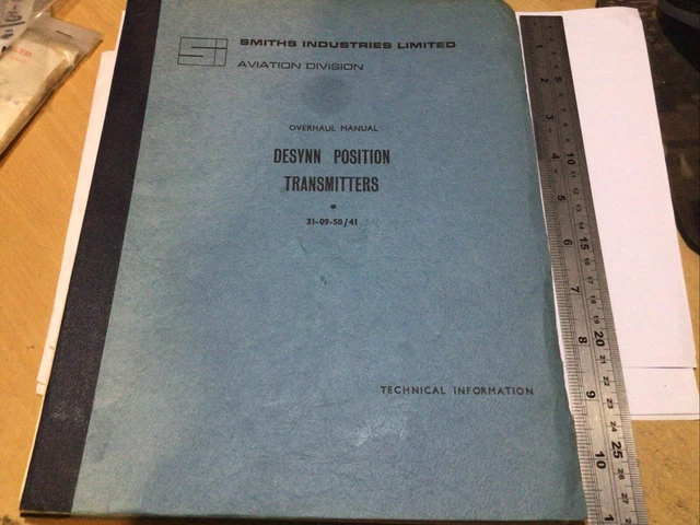 SMITHS AVIATION OVERHAUL Manual 31-09-50/41 for Desynn Position ...