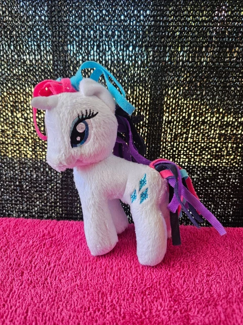 MY LITTLE PONY Rarity Diamond Rainbowfied White Plush 6" By Hasbro ...